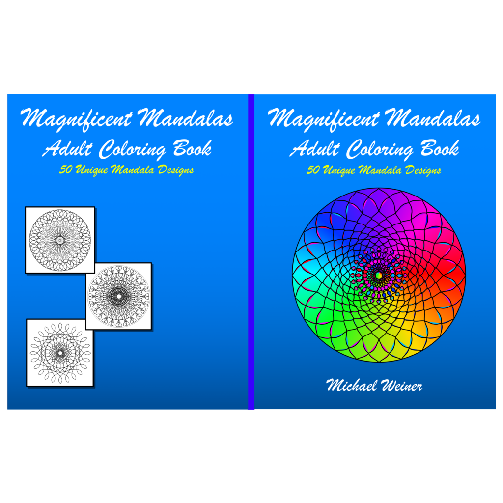 Mandala#1 Coloring Book Cover E - Live A Supercharged Life