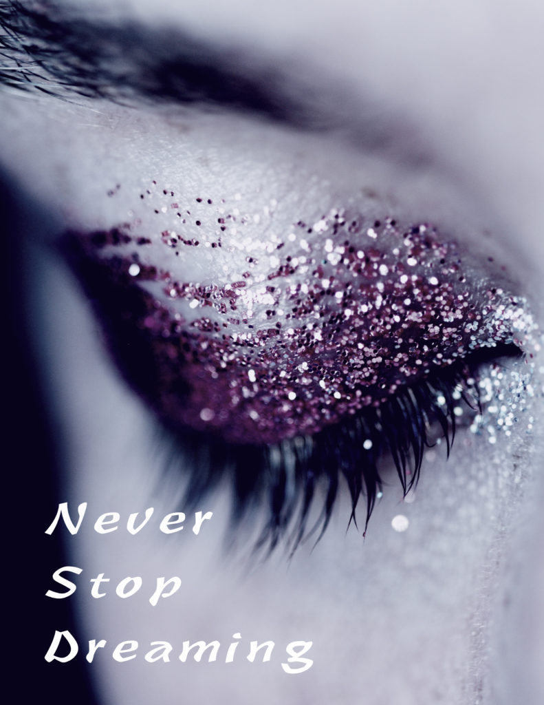 NoteBook FRONT Cover 8.5X11 Never Stop Dreaming - Live A Supercharged Life